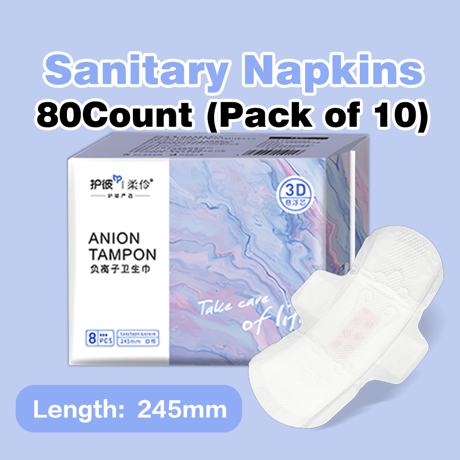 80 Count Feminine Pads For Women,Tampons, Individually Wrapped Sanitary ...