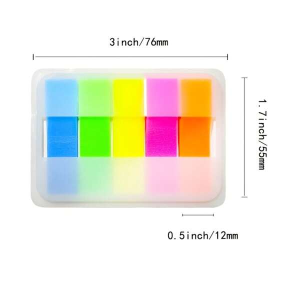 100Sheeets Sticky Notes,Transparent,Clear Self-Sticky Annotation ...