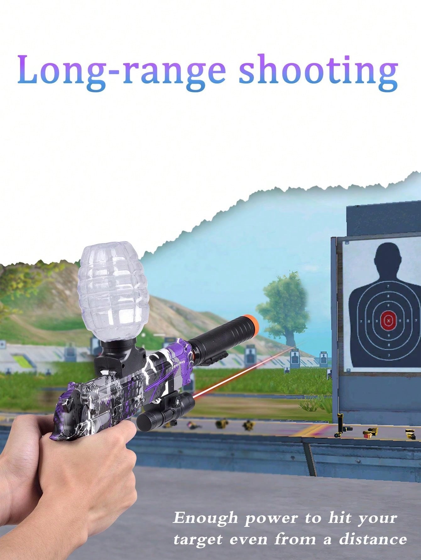 Electric Graffiti Pistol High-Speed Gel Crystal Ball Toy Gun With Rapid ...