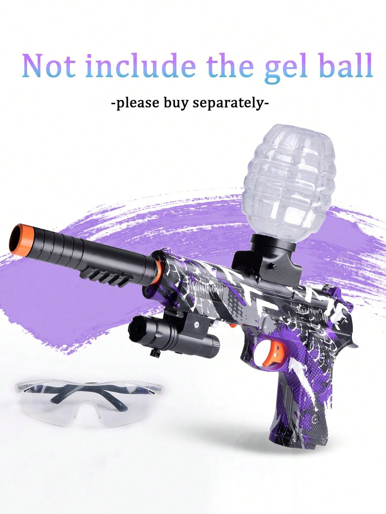 Electric Graffiti Pistol High-Speed Gel Crystal Ball Toy Gun With Rapid ...