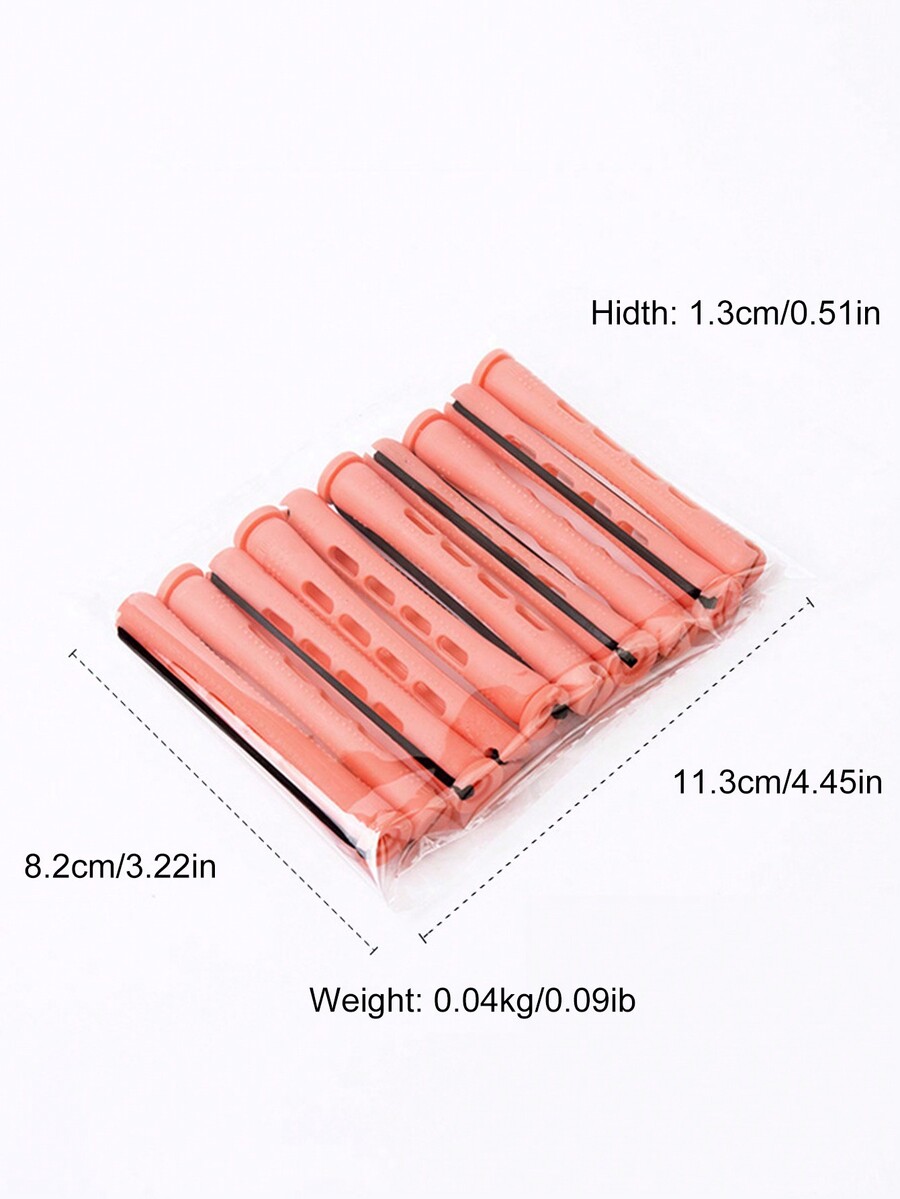 10 Pieces Hair Perm Rods Plastic Cold Wave Rods Hair Curling Roller ...