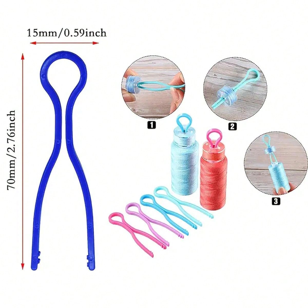 12/24pcs Sewing Bobbin Sticks, Spool Stick Clips, Bobbin Thread Clips ...