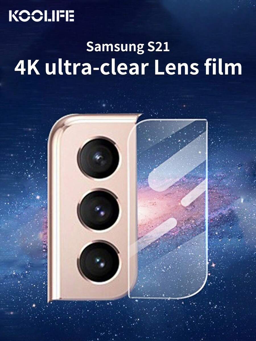 KOOLIFE [2 szt.] Folia na obiektyw aparatu Galaxy S21/S22/S23/S24 Plus/Ultra, pełne pokrycie ...