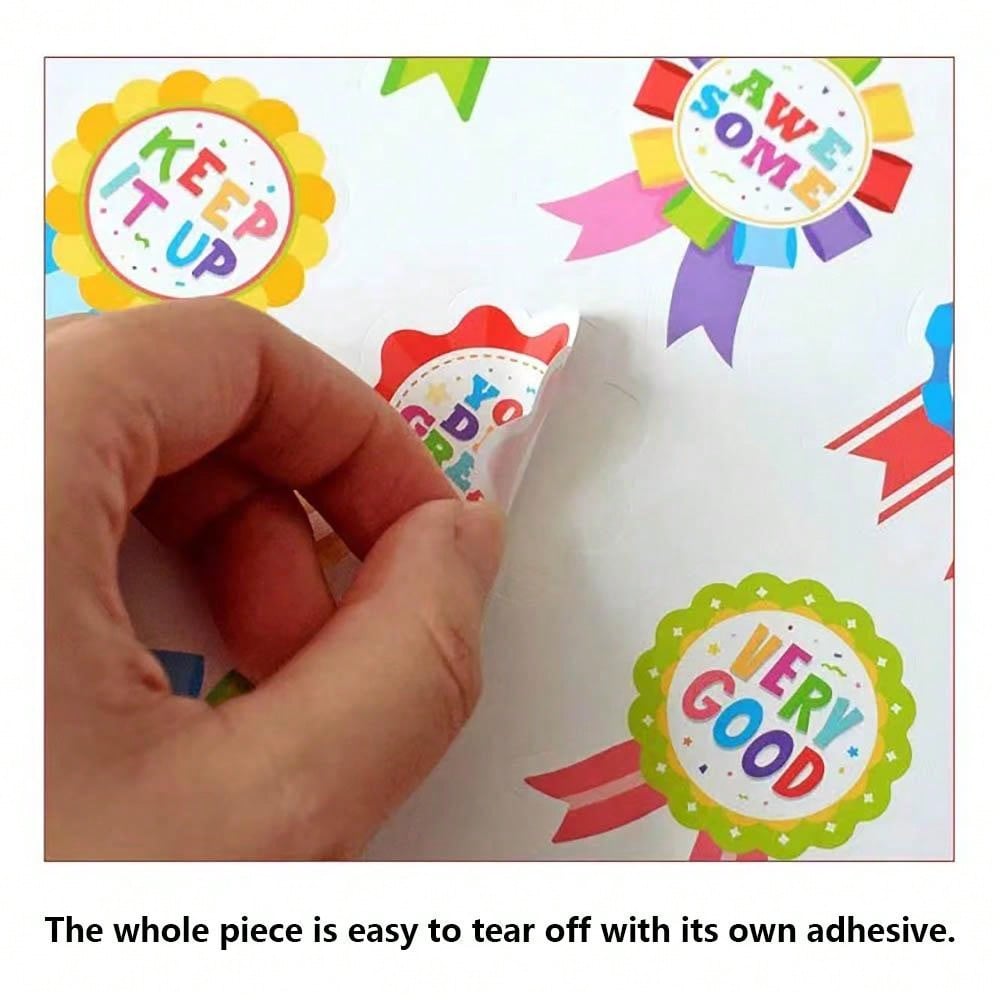 60pcs Student Excellent Achievement Award Medal Sticker Set, Including ...