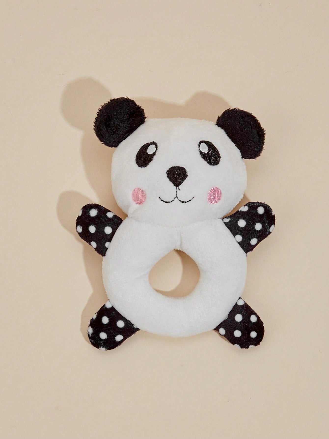 1pc Extra Large Circle-Shaped Black And White Panda Plush Toy | SHEIN