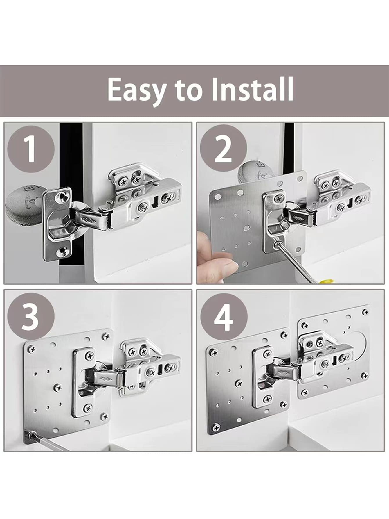 Stainless Steel Hinge Repair Plate For Cabinet Door Hinge Fixing ...