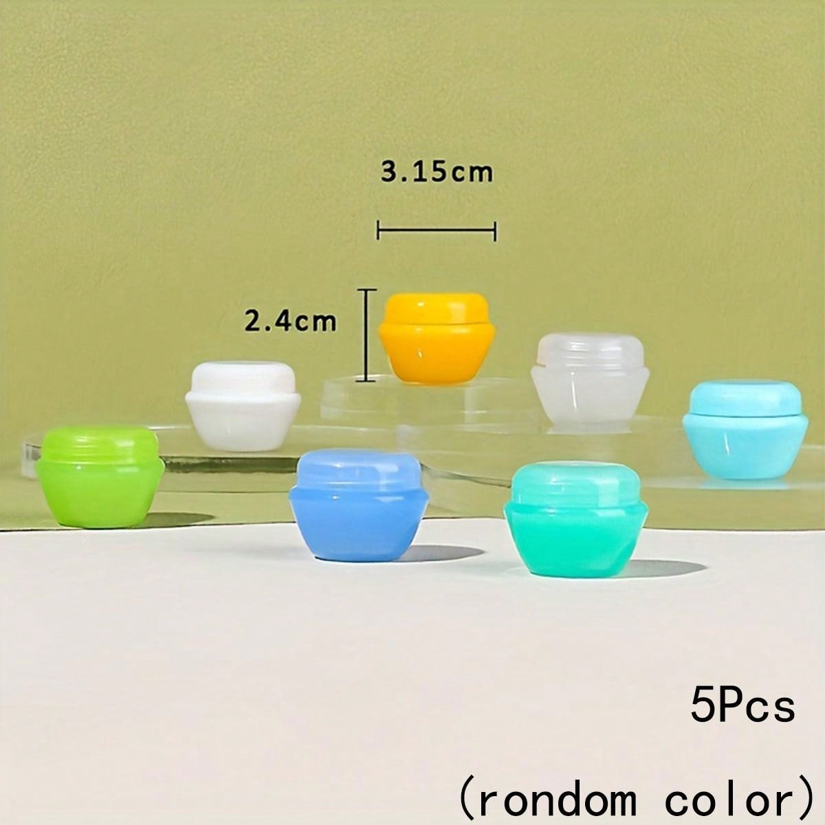 5Pcs/Set Colored Cream Jars, 4g Cosmetic Container, Small Sample Jars ...