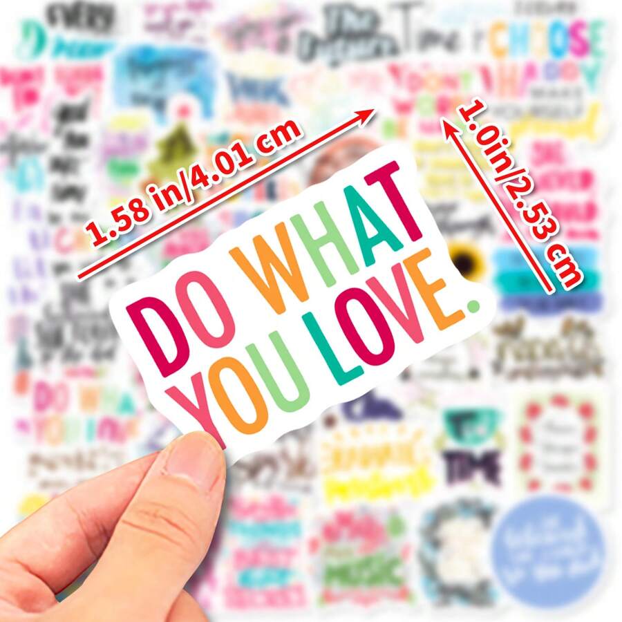 50PCS Motivational Sticker, Inspirational Words Stickers For Teens ...