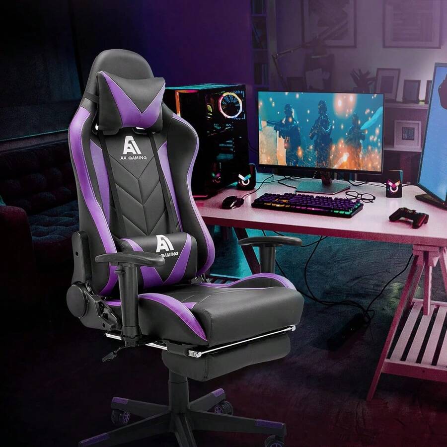 Gaming Chair High Back Ergonomic Computer Racing Chair Adjustable ...