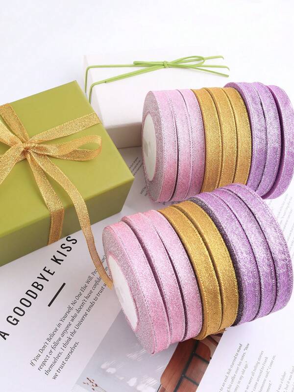 1cm Width Onion Braid Ribbons With Multicolors For Gift Wrapping ...