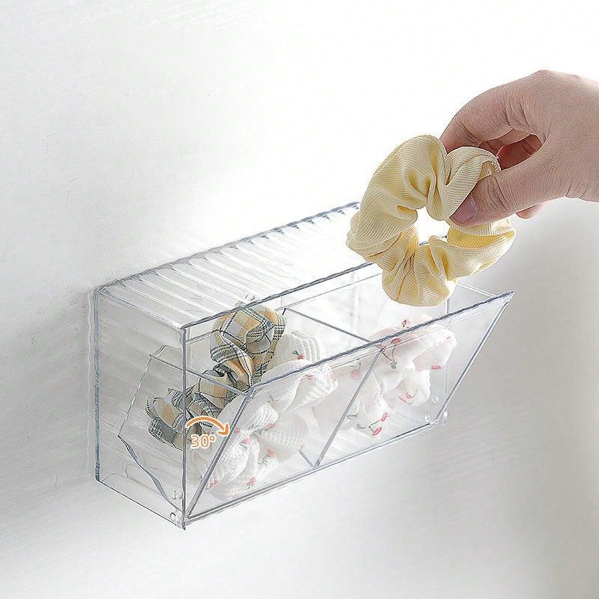 Organizador De Compartimento De Acrílico Transparente Montado Na Parede ...