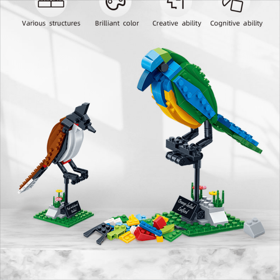 STEAM Building Blocks 3 Type Birds For Your Choose,1 Bird Unit In Color ...