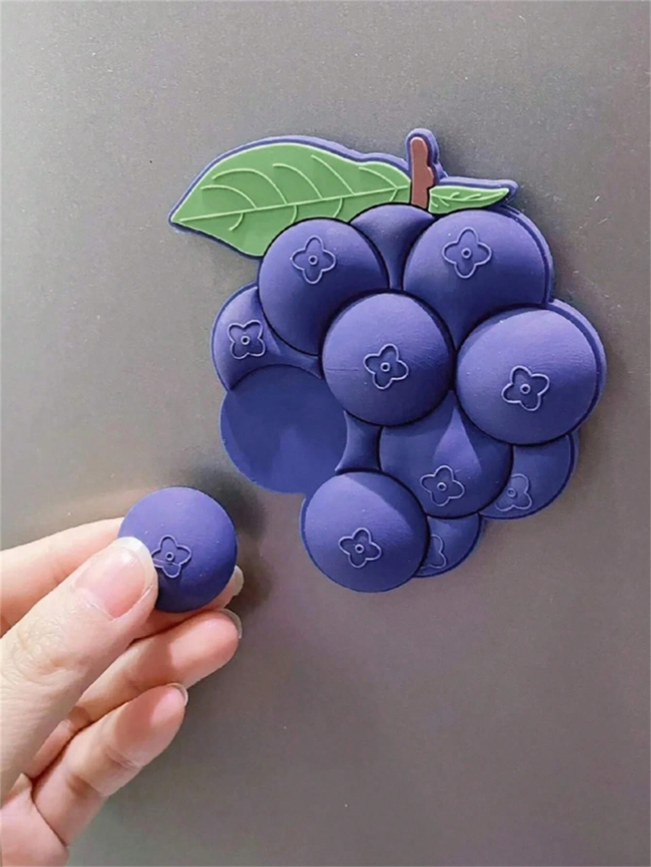 Cute & Simple Fruit Shaped Magnetic Decorative Fridge Stickers, Perfect ...