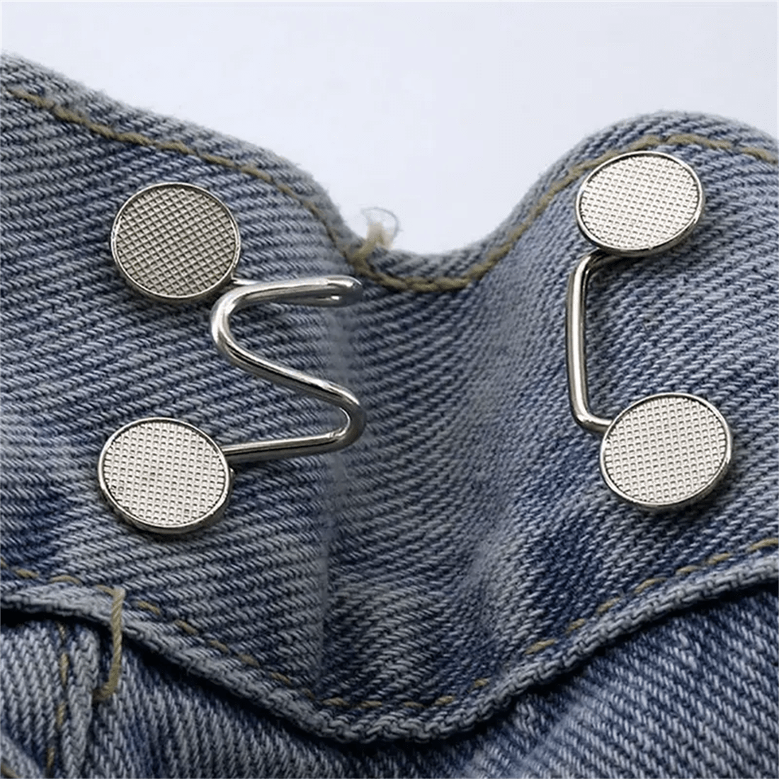 2 Sets Detachable Zinc Alloy Belt Buckles Featuring Minimalist Circle ...