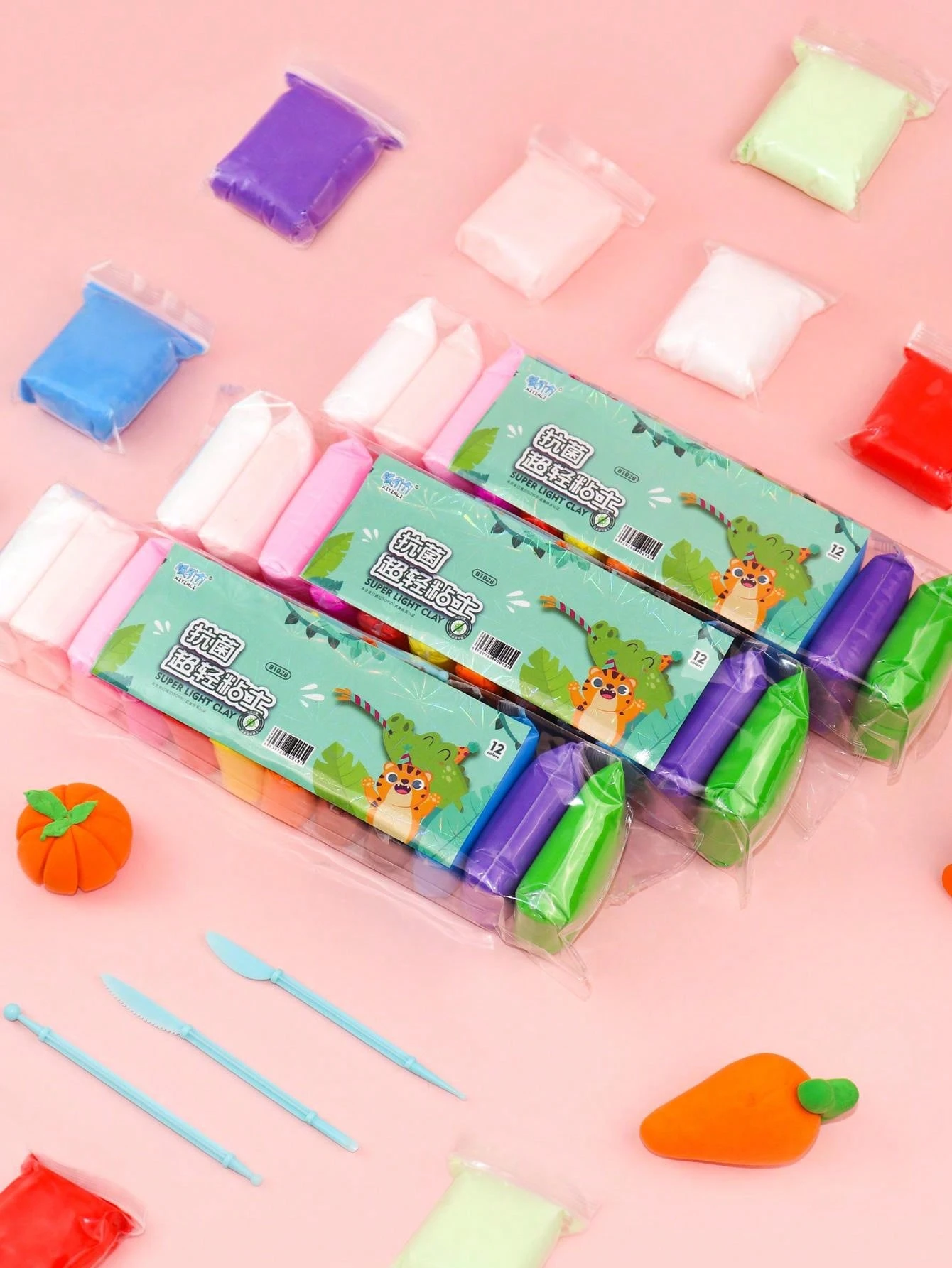 12 Colors Super Light Clay, Suitable For Children's Handmade Art Crafts ...