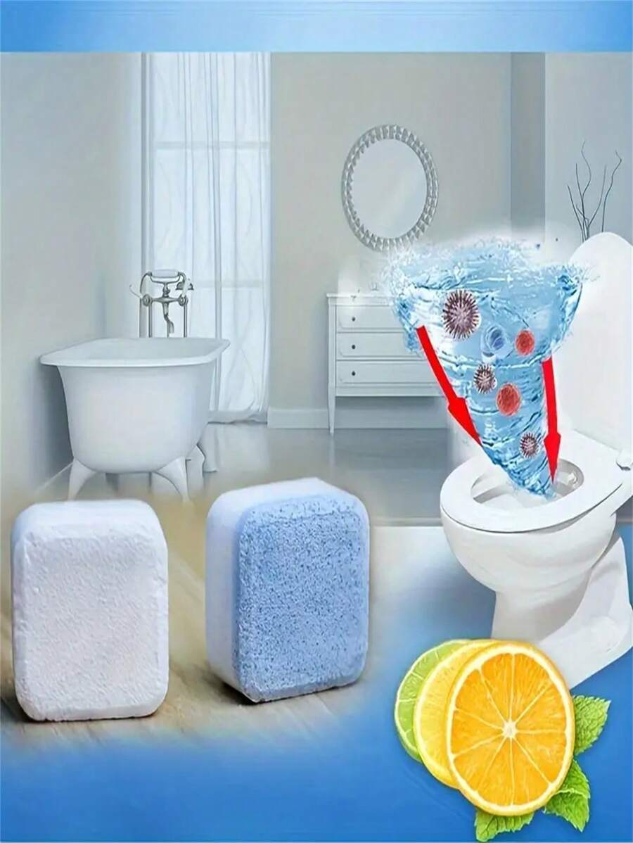 10 Pack Toilet Cleaning Fizzies, Household Cleaning Block Toilet ...