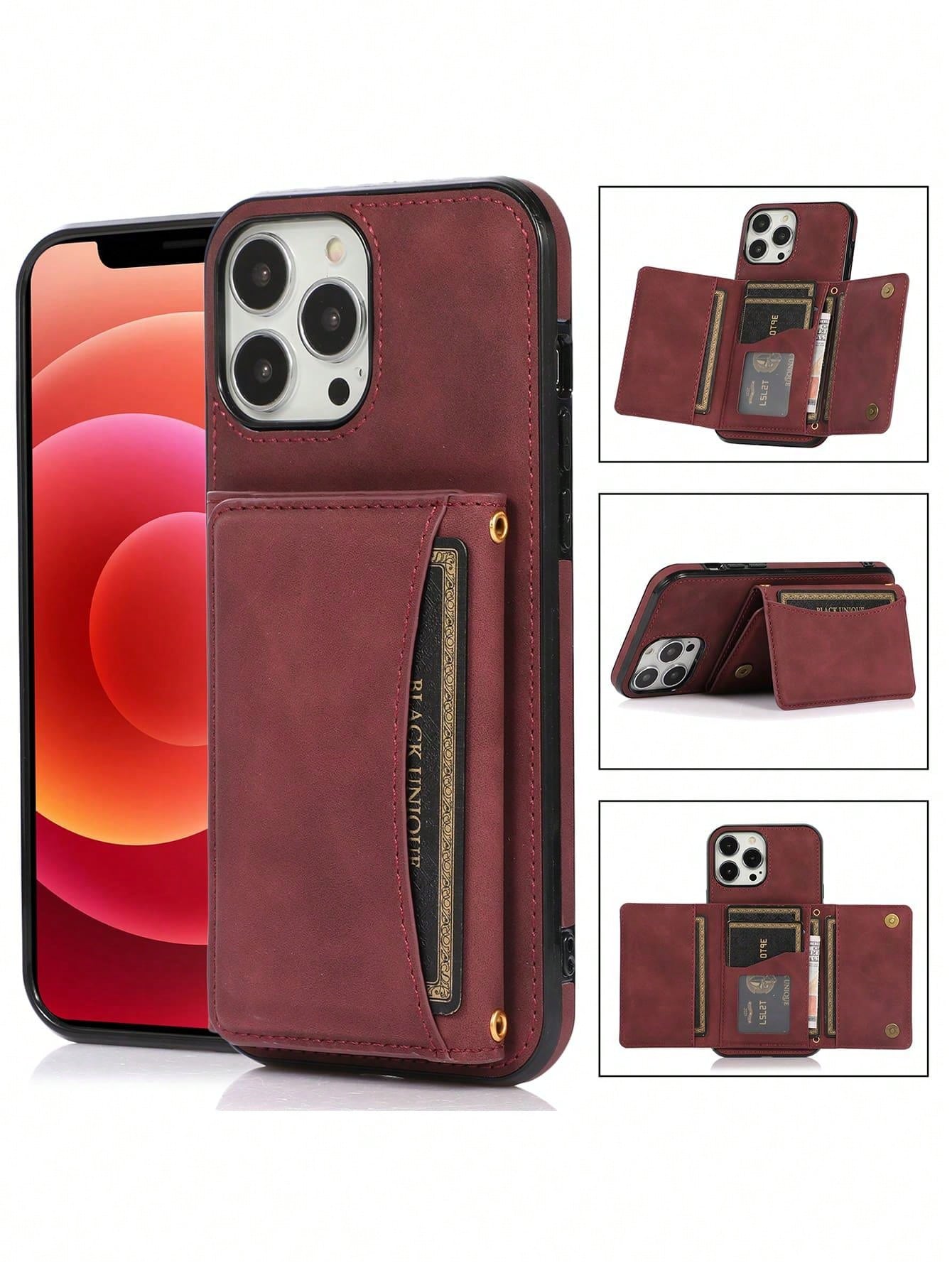 1pc Tri-fold Wallet Style Business Phone Case That Can Hold Multiple ...