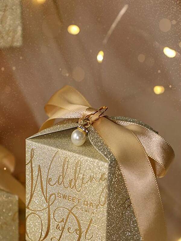 30pcs Gold Foil Ribbon Gift Box Packaging | SHEIN USA