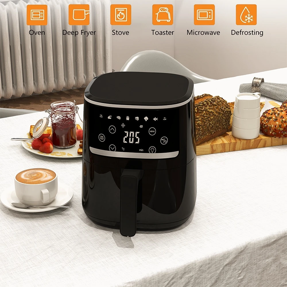 Air Fryer Oven 4.5L With Silicone Liner, Rapid Air Circulation And Oil ...