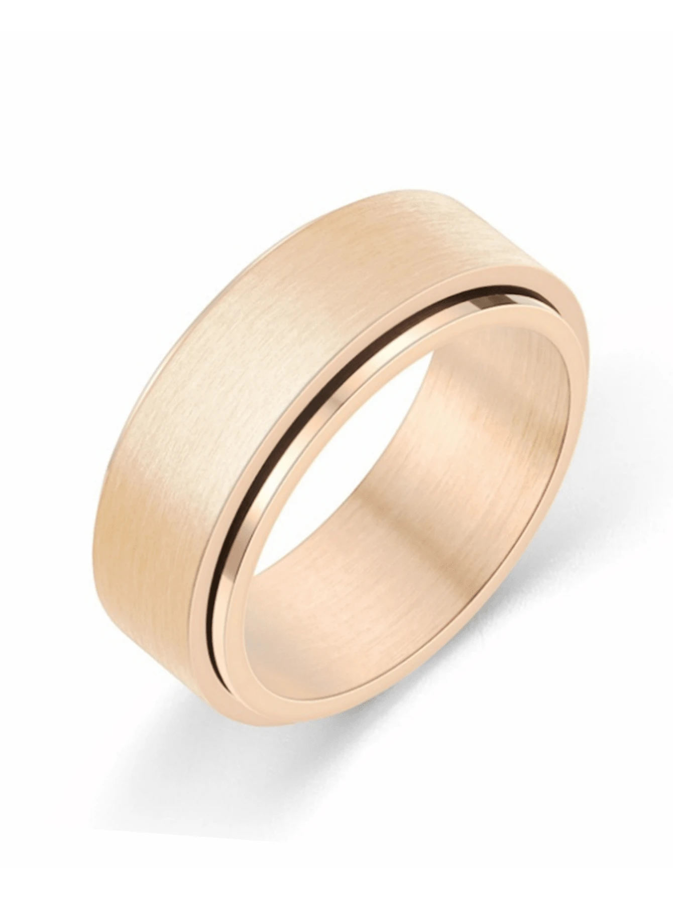 1pc Simple & Fashionable Rotatable Ring, Double-Layer Rotatable ...