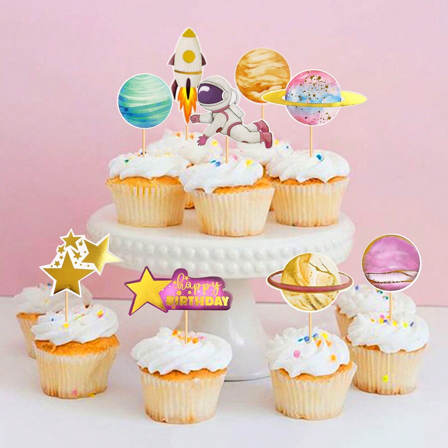9pcs Creative Cake Toppers For Baking Cake Decoration | SHEIN Singapore