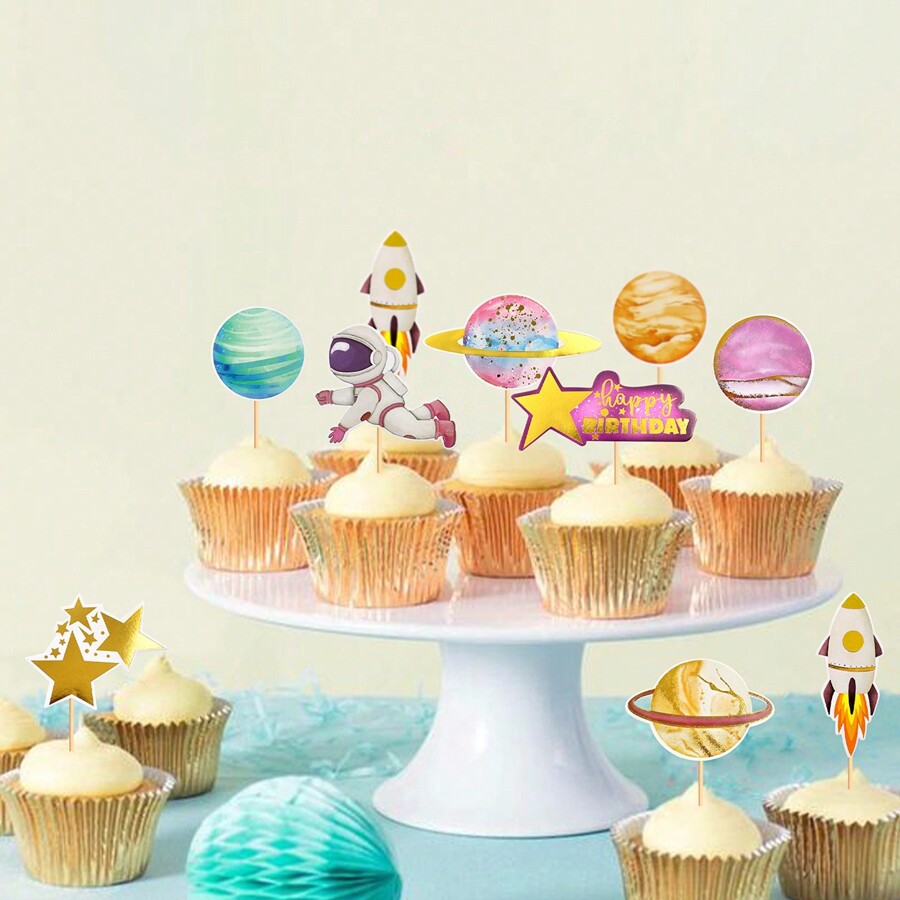 9pcs Creative Cake Toppers For Baking Cake Decoration | SHEIN Singapore