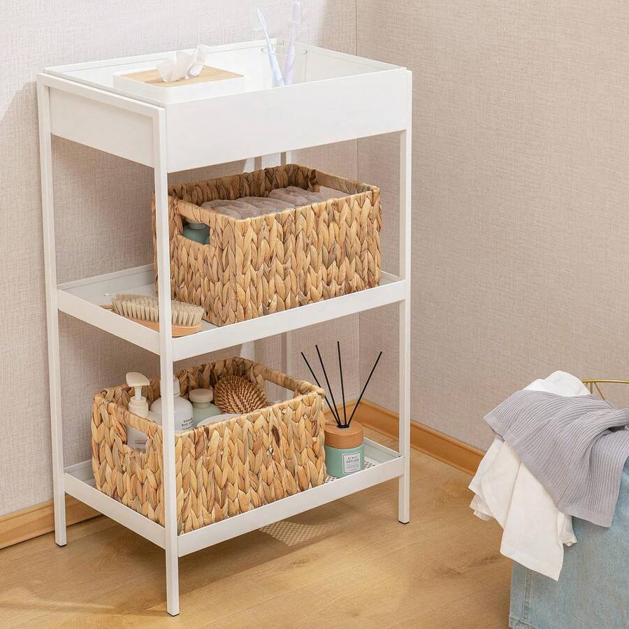 Wicker Storage Basket Hand-Knitted Wicker Baskets, Water Hyacinth ...