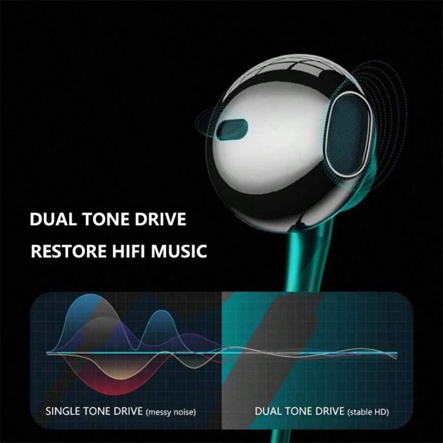 Game In-Ear E-Sports Wired Headphones 9D Shocking Heavy Bass HiFi ...