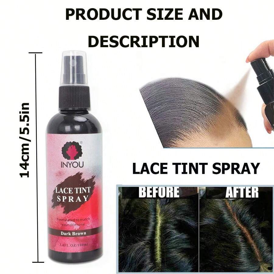 Lace Tint Spray For Wigs,Waterproof Lace Tint Melting Mousse Spray ...