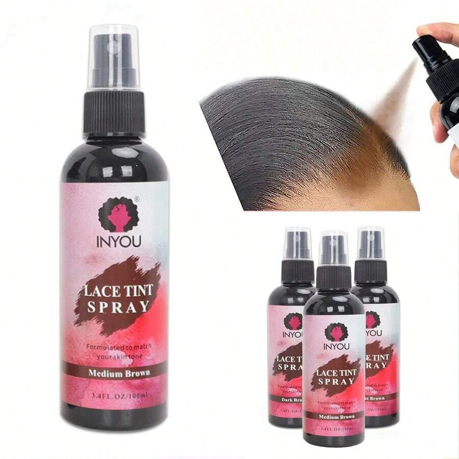 Lace Tint Spray For Wigs,Waterproof Lace Tint Melting Mousse Spray ...