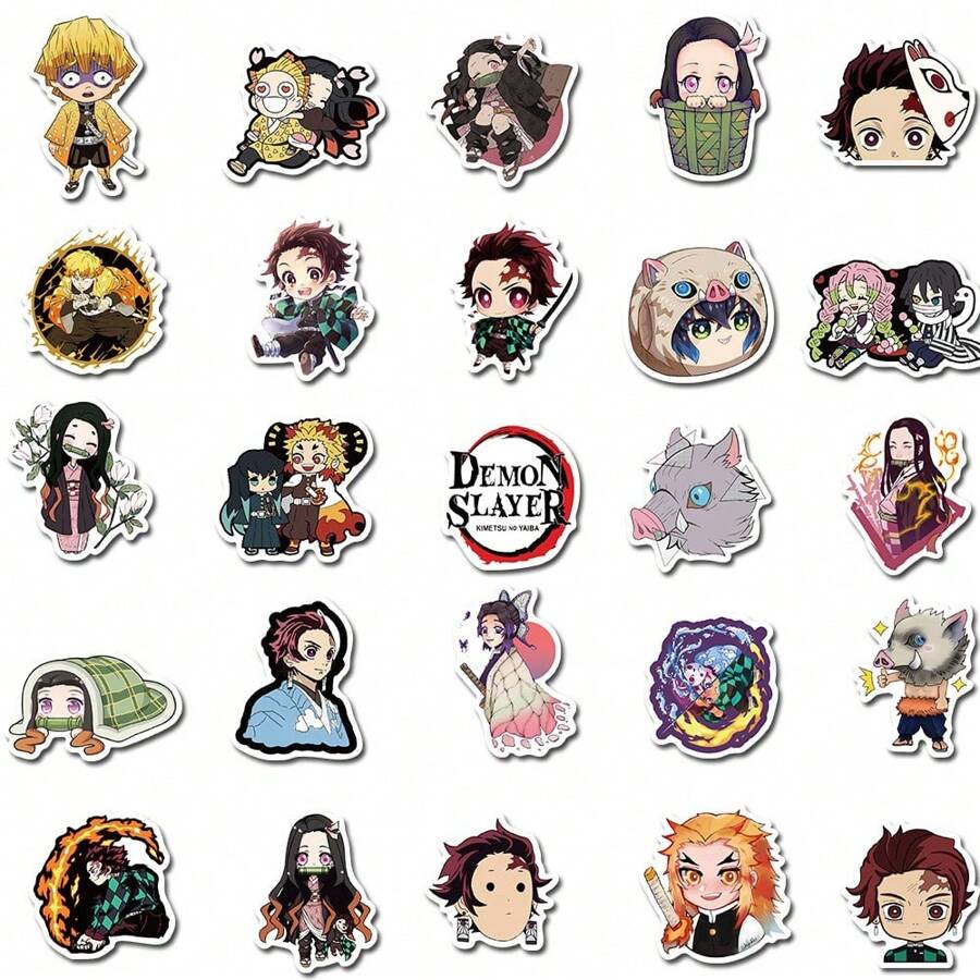 TOEI ANIMATION 50pcs Aniplex Officially Licensed Slayer Sticker Mixed ...