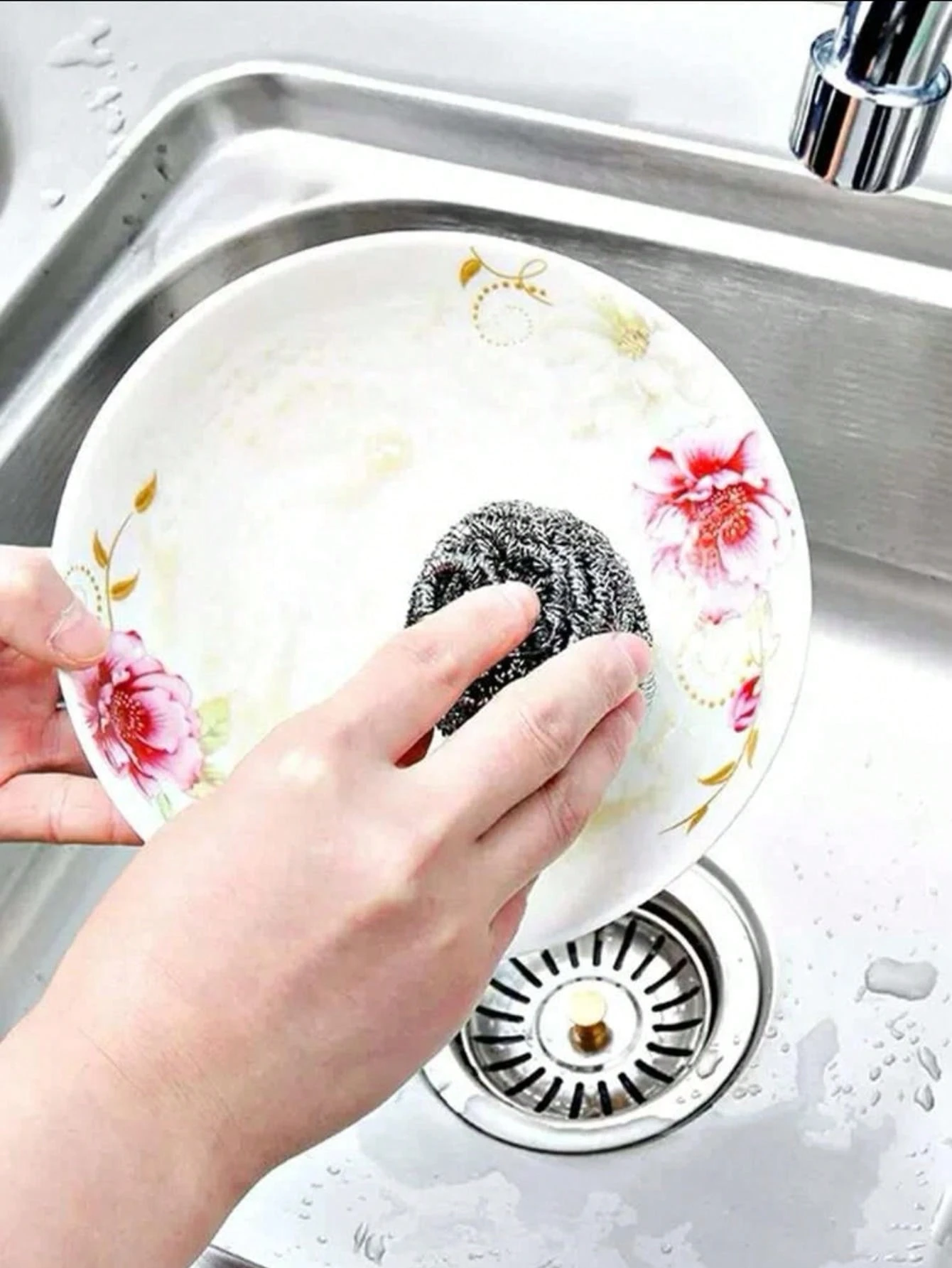 20/40/60/100/120pcs Stainless Steel Scrubbers, Multi-Purpose Kitchen ...