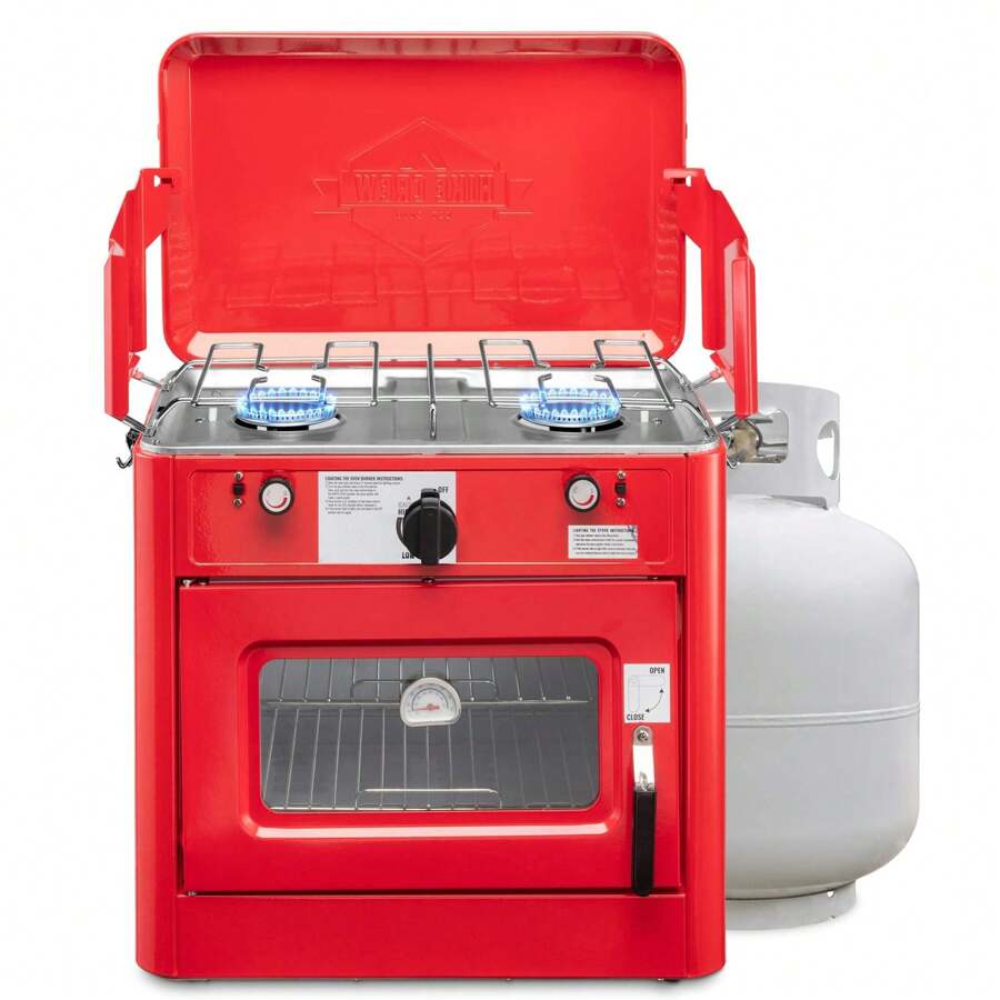 Hike Crew Outdoor Gas Camping Oven W/Carry Bag, CSA Approved Portable ...