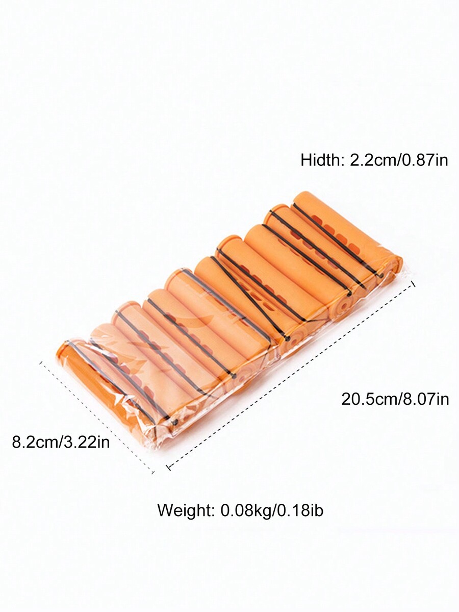 10 Pieces Hair Perm Rods Plastic Cold Wave Rods Hair Curling Roller ...
