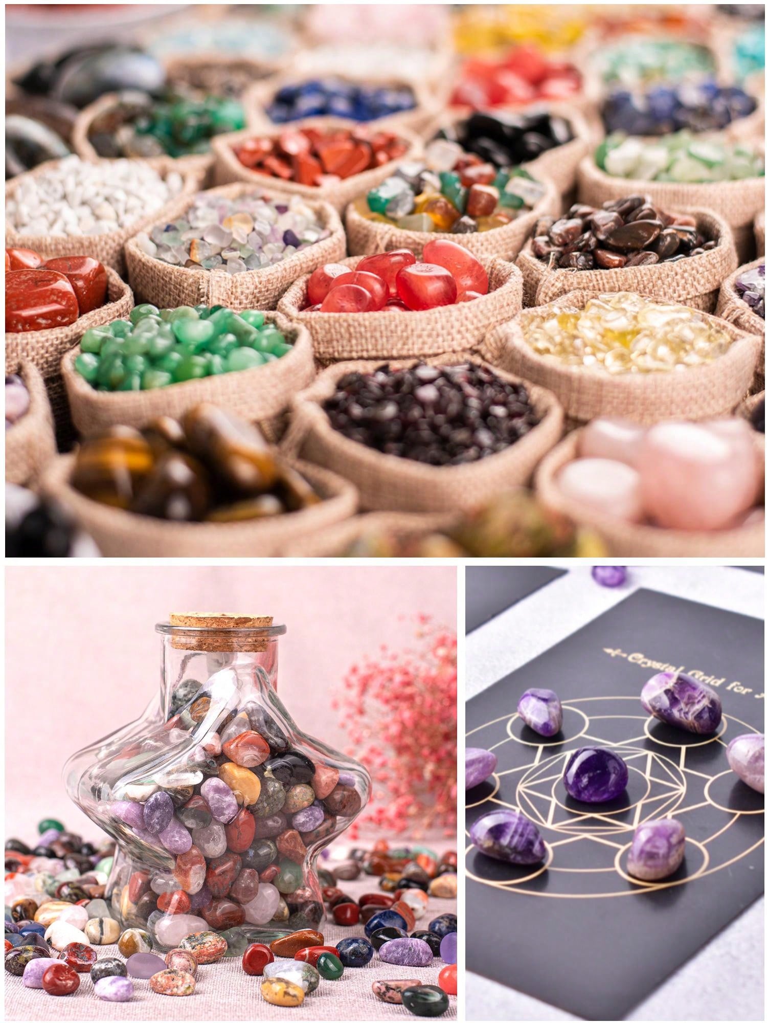 Clear Quartz Polished Stone Set - Handpicked Tumbled Stones And ...