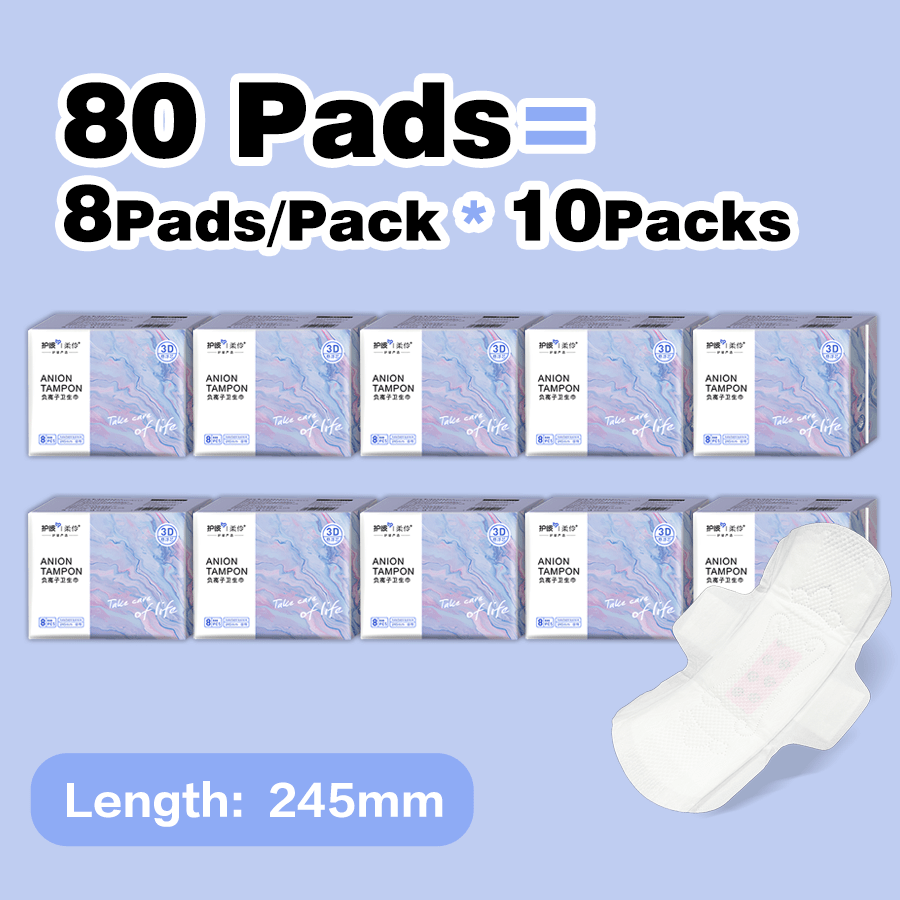 80 Count Feminine Pads For Women,Tampons, Individually Wrapped Sanitary ...