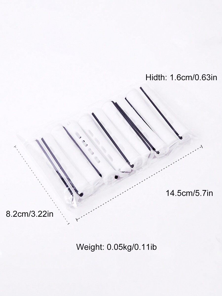 10 Pieces Hair Perm Rods Plastic Cold Wave Rods Hair Curling Roller ...