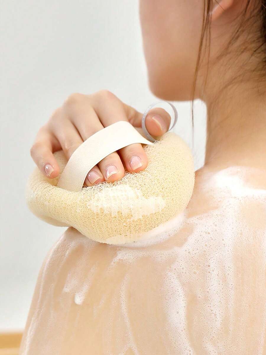 1pc Bathing Sponge With Mesh Net, Perfect Shower Tool To Exfoliate Skin ...