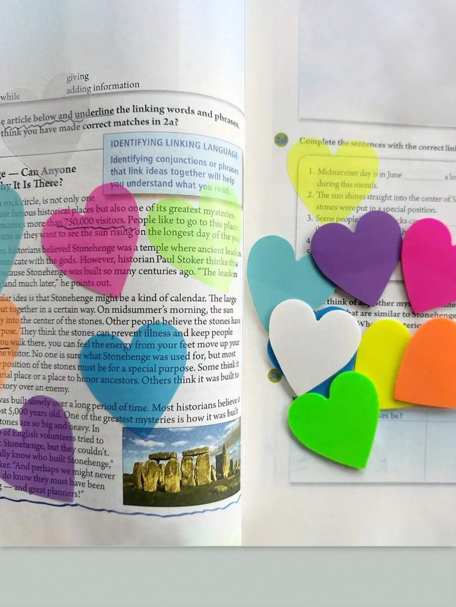 160pcs Heart-Shaped Transparent Waterproof Stickers, Semi-Transparent ...