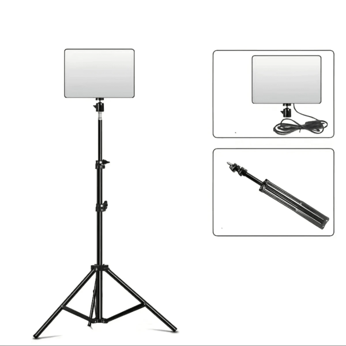 10 Inch Heavy Duty Light Stand, Adjustable Tripod Stand With 1.1 Meter ...