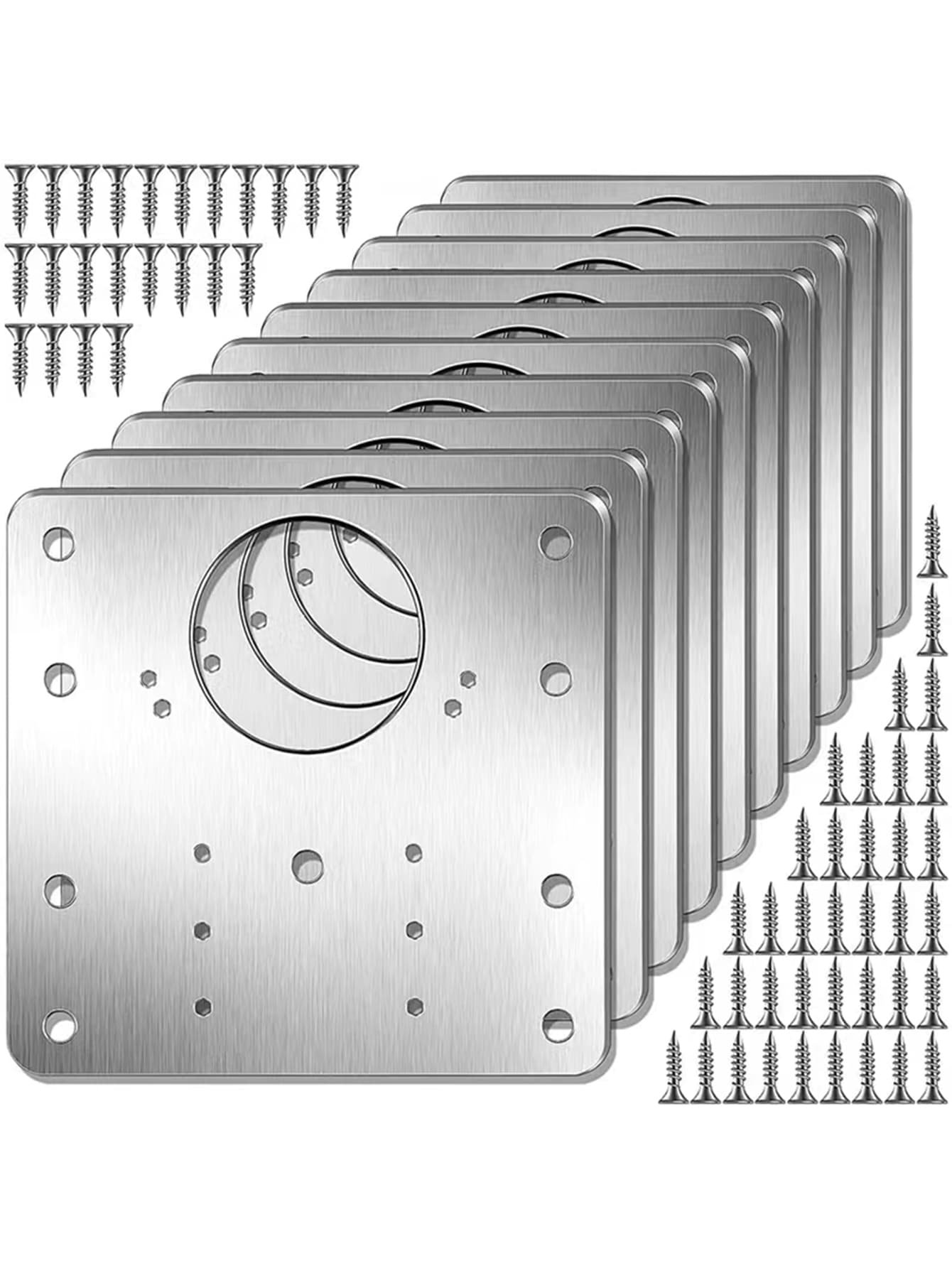 Stainless Steel Hinge Repair Plate Cabinet Door Hinge Fixed ...