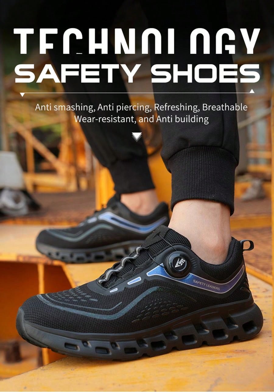 Light Weight Steel Toe Sport Safety Shoes For Women And Men Casual ...