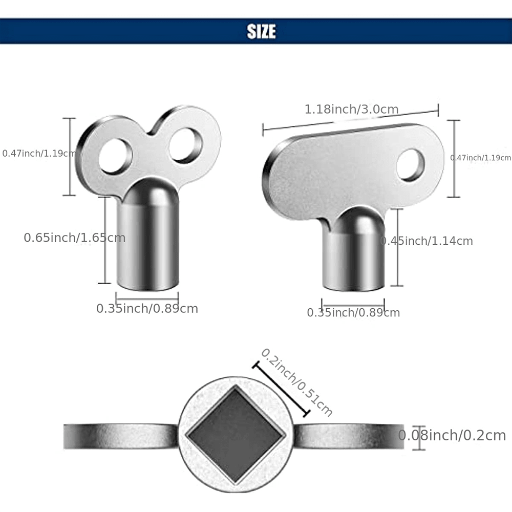 1pc Radiator Bleed Key, Water Tap Key - Universal Radiator Key For Easy ...