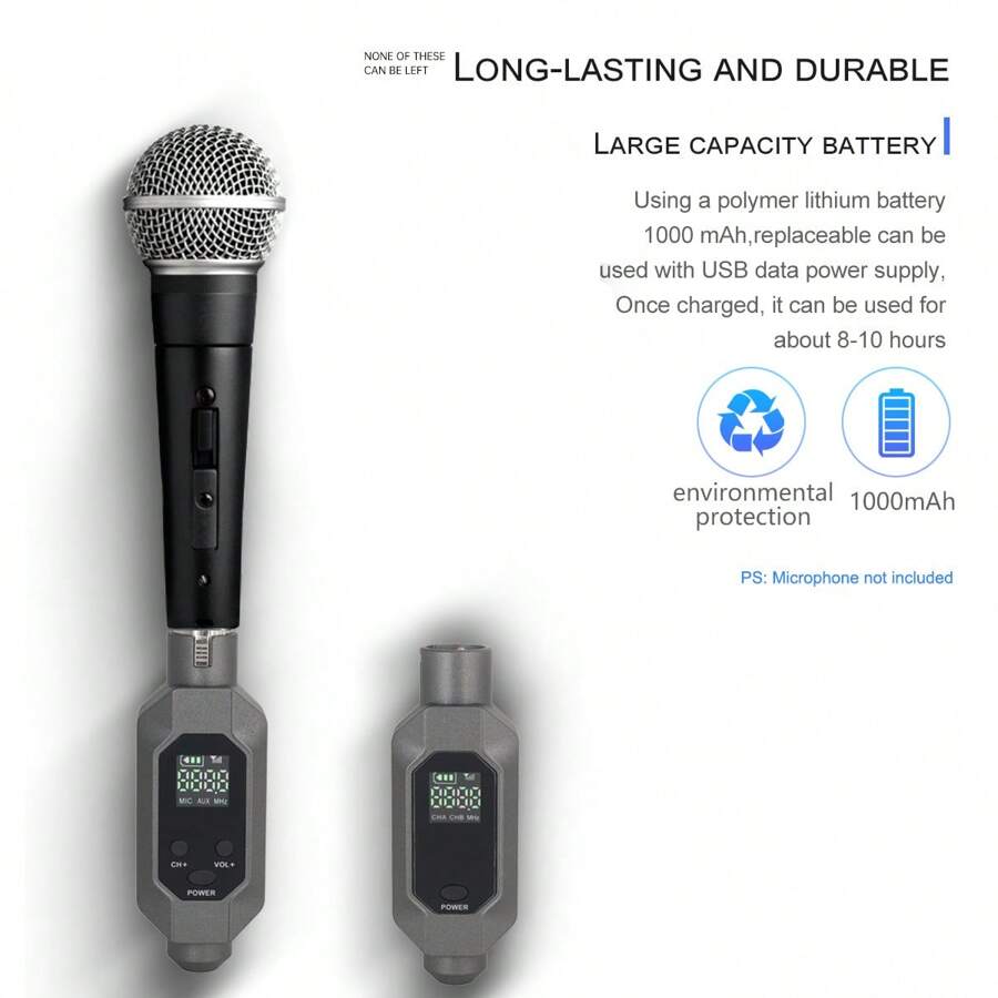 Kaschun Uhf Wireless Transmitter & Receiver System For Wired Guitar ...