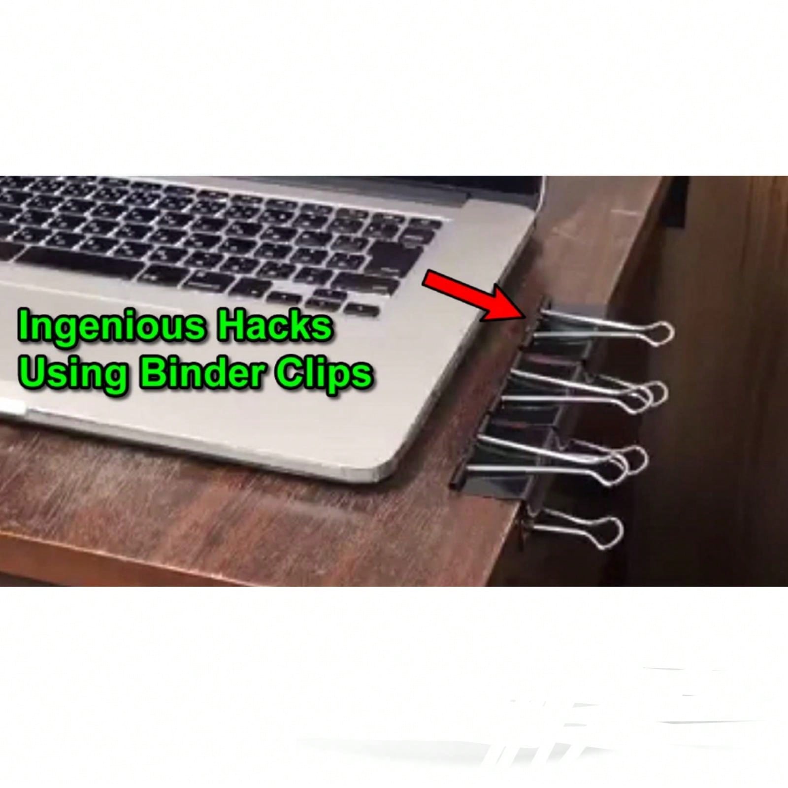 Extra Large Binder Clips (10 Pack) 2 Inch, Big Paper Clamps For Office ...