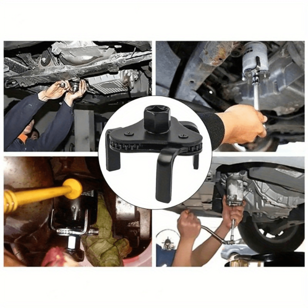 Universal Oil Filter Wrench Adjustable Install Uninstall Removal Key ...