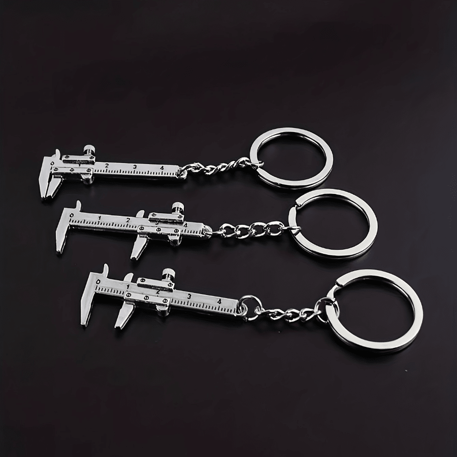 Mini Vernier Caliper Keychain Silvery, Vernier Caliper High Precision ...