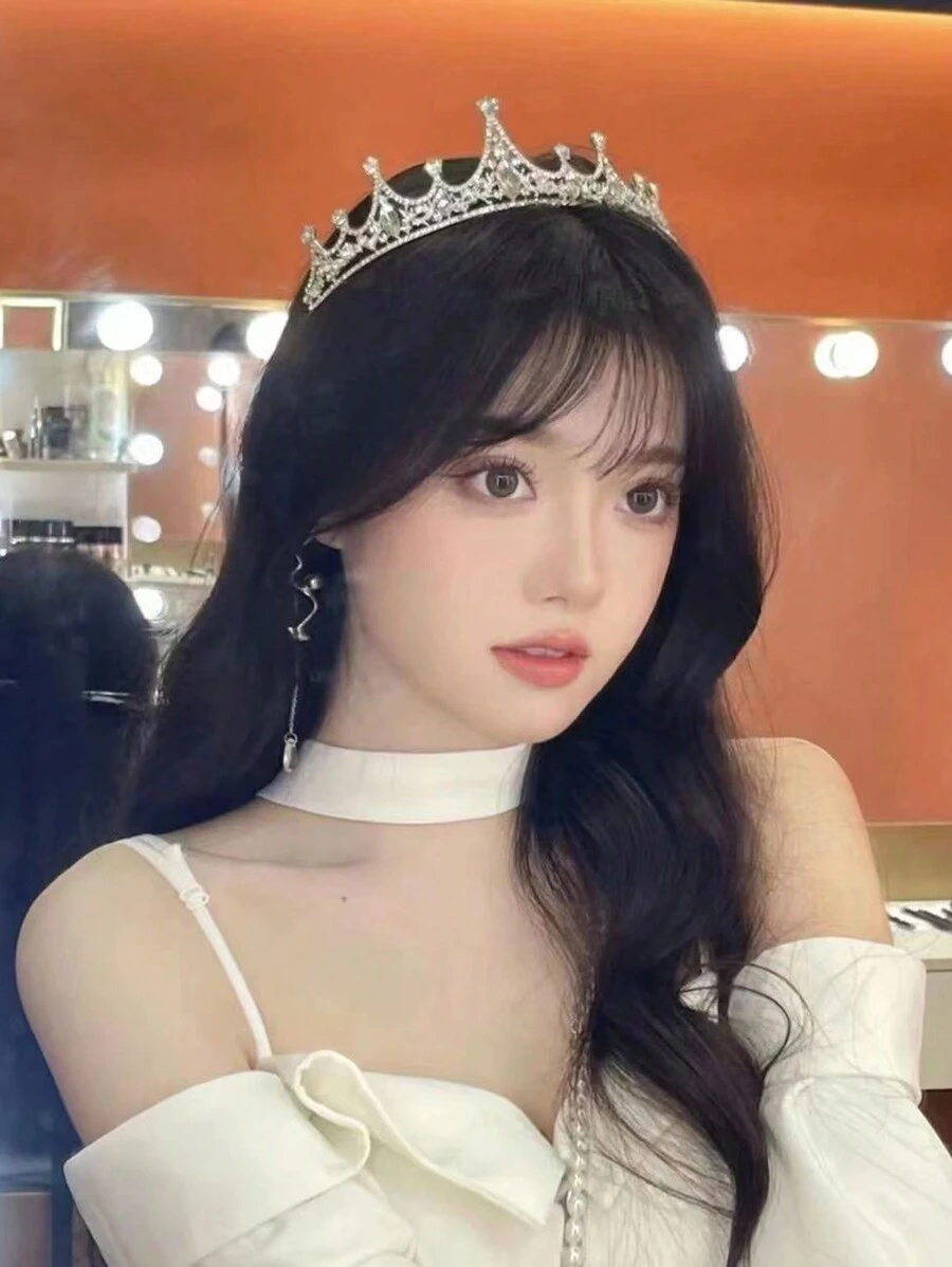 Crystal Crown With Princess Crown, High-Level Bride Wedding Headpiece ...