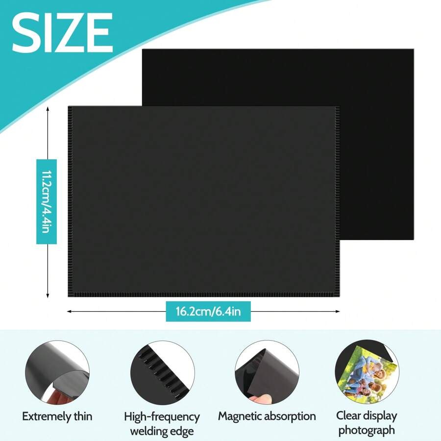 12 Pack Magnetic Picture Frame , Magnetic Frame With Black Border ...