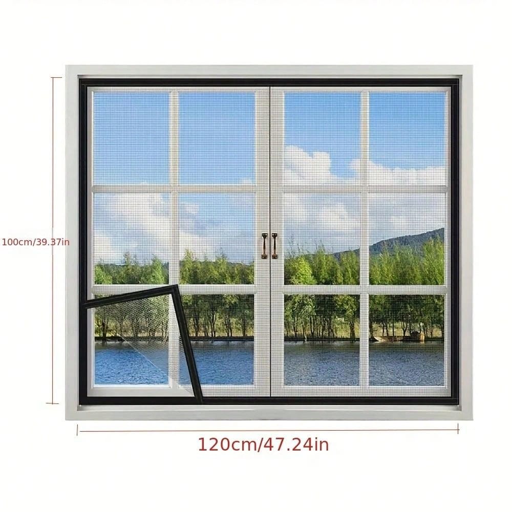Custom Size Mosquito Screen Window One Piece Black Self-adhesive Window ...